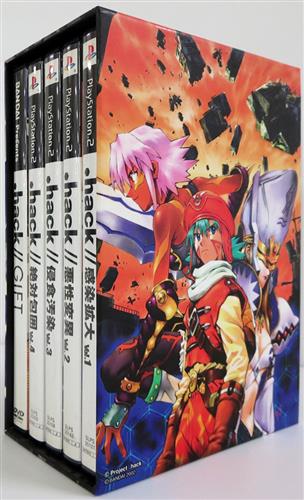 .hack// Vol.1～4+.hack// GIFT+Vol.3予約特典 収納BOX セット 【PS2】 ﾄﾞｯﾄﾊｯｸﾎﾞﾘｭｰﾑ ...