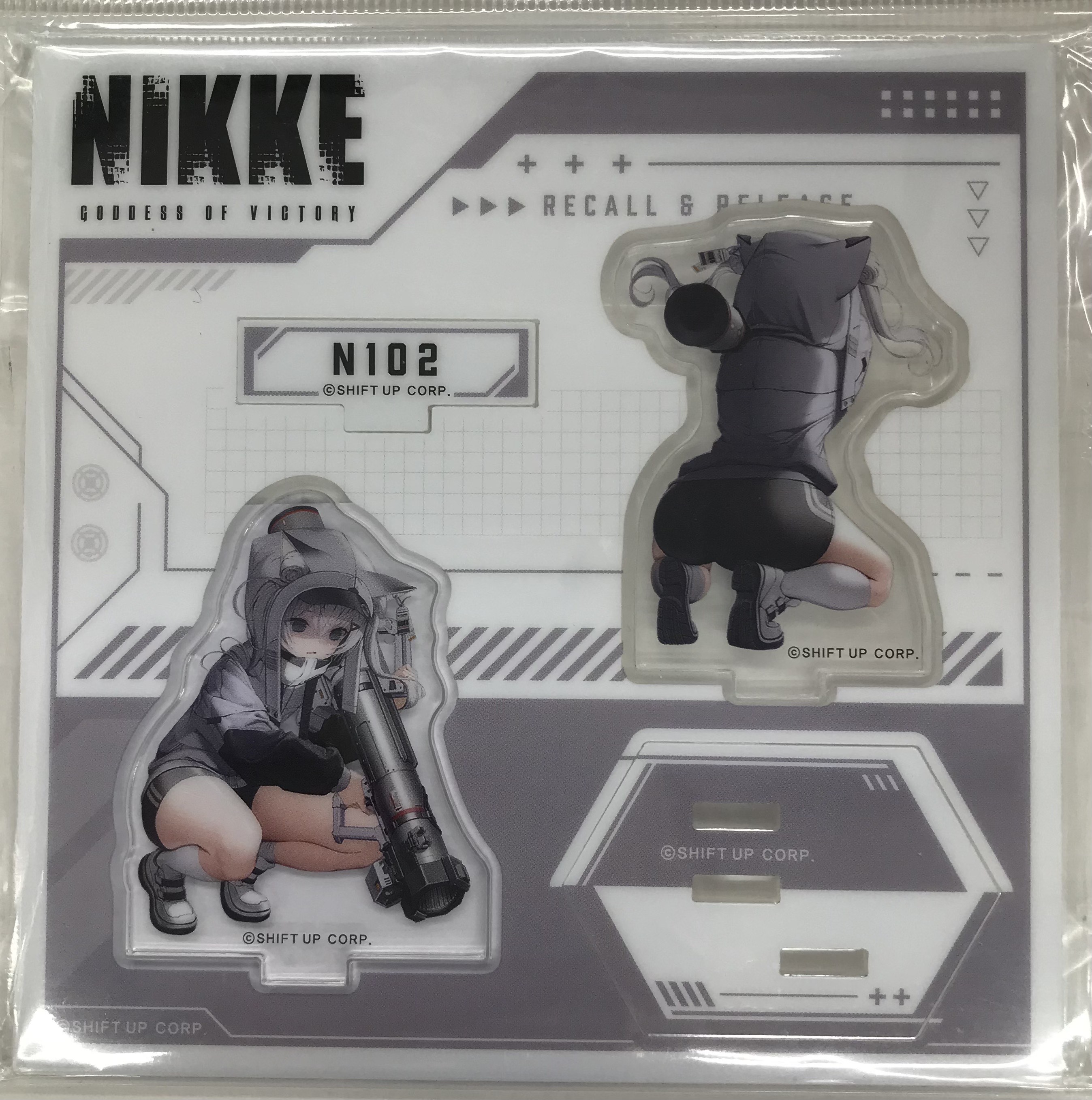 【未開封】勝利の女神:NIKKE 背中で魅せるアクリルスタンド N102 ｼｮｳﾘﾉﾒｶﾞﾐﾆｹｾﾅｶﾃﾞﾐｾﾙｱｸﾘﾙｽﾀﾝﾄﾞｴﾇ102 グッズ 缶バッジ・アクリル・ラバスト・キーホルダー ...